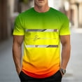 Afdoent Mens T Shirts Summer Style Short Sleeve T Shirt With Gradient ...