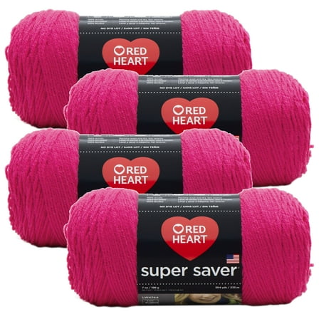 Red Heart Super Saver Yarn- Monet, Medium Weight | 100% Acrylic, 6-Pack ...