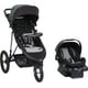 Monbebe Rebel II Travel System, Gray and Black Pinstripe - Walmart.com