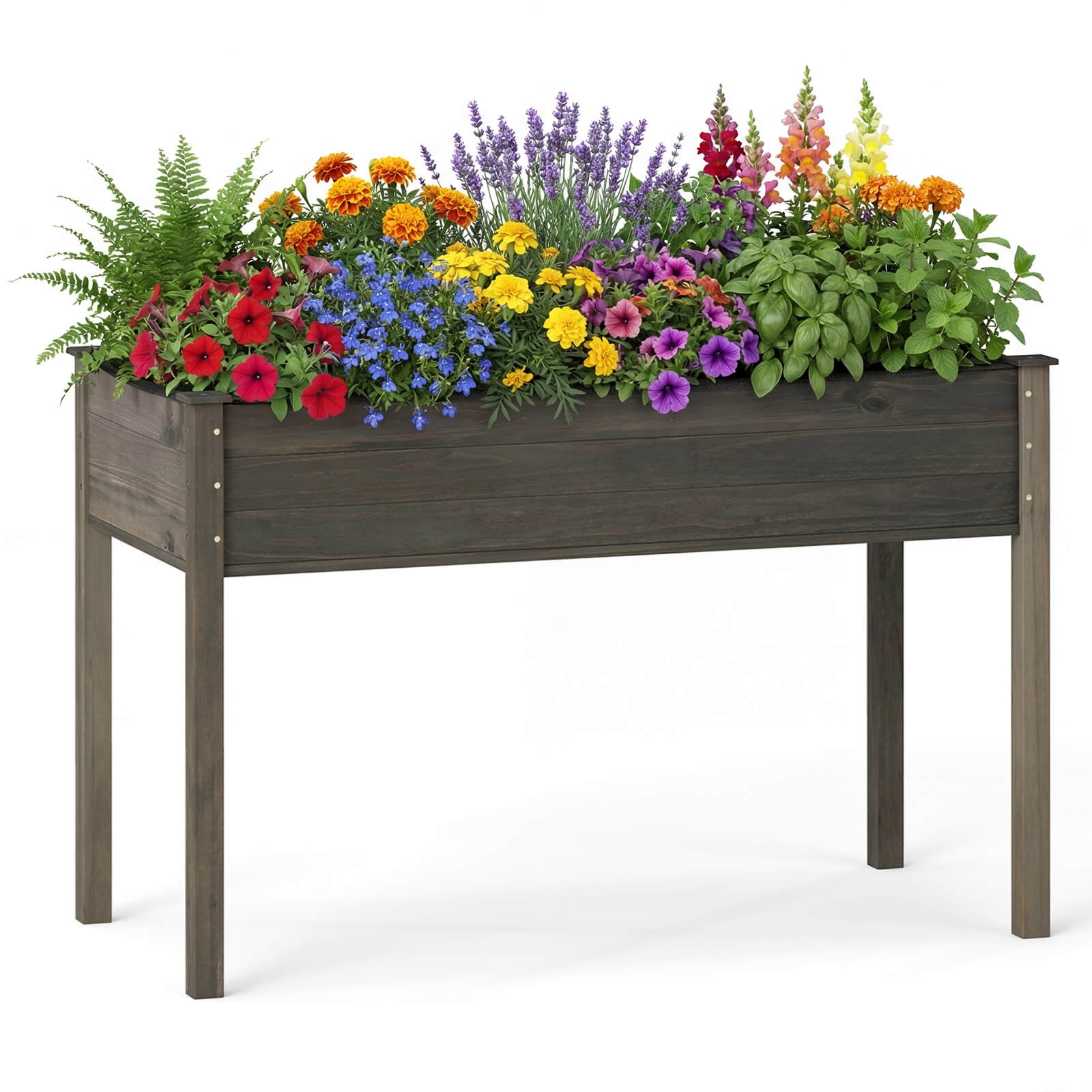 Click here for Costway Wooden Raised Vegetable Garden Bed Elevate... prices
