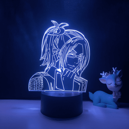 AVEKI 3D Anime Character Night Light Illusion Lamp Remote Control ...