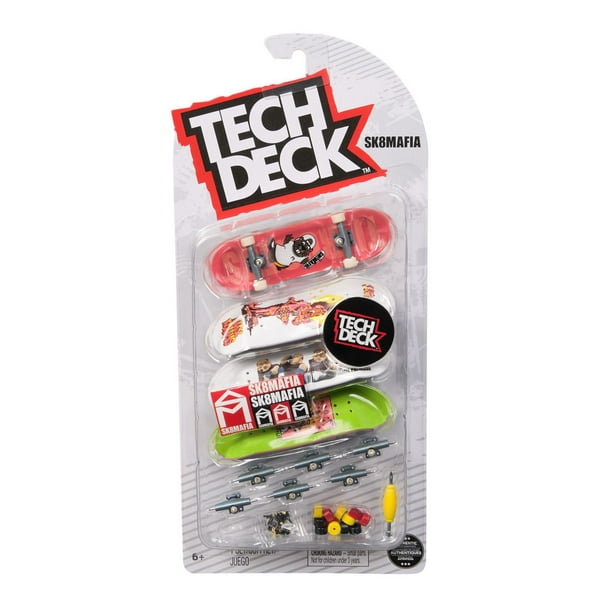 Tech Deck, Ultra DLX Fingerboard 4-Pack, SK8MAFIA Skateboards ...