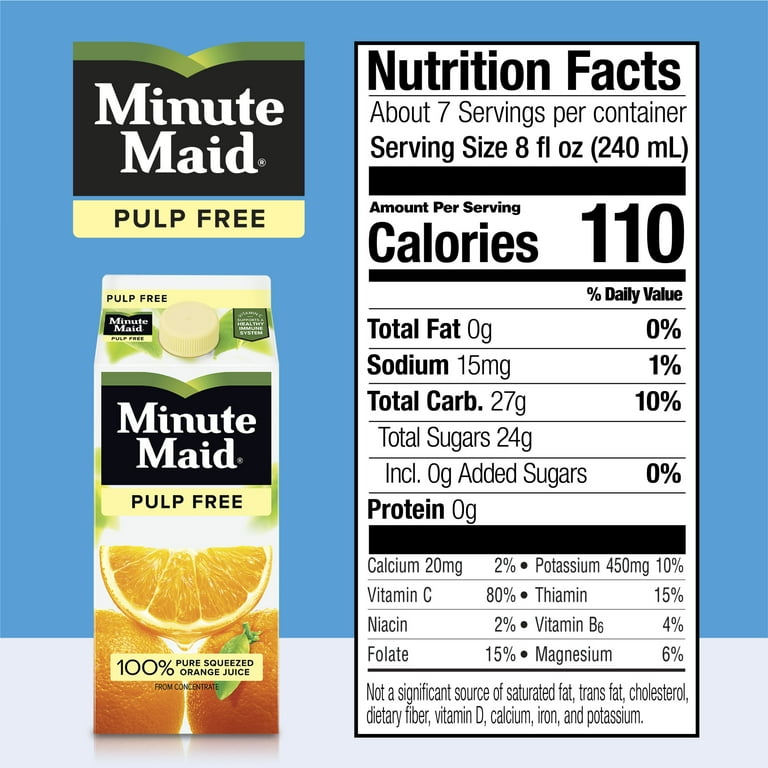 Minute Maid Orange Juice Carton