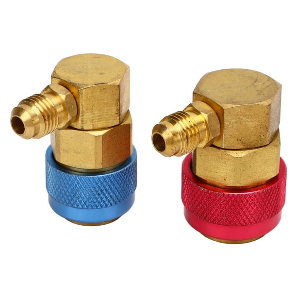 Air Conditioning Evacuation Adapter, AC Quick Connector Adapter 90 ...