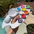 3D-Printed Sea Shell Painting Palette, Coastal Artist Paint Tray with ...