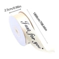 BAOPAI Elegant Letter Print Polyester Gift Wrapping Ribbon - DIY ...