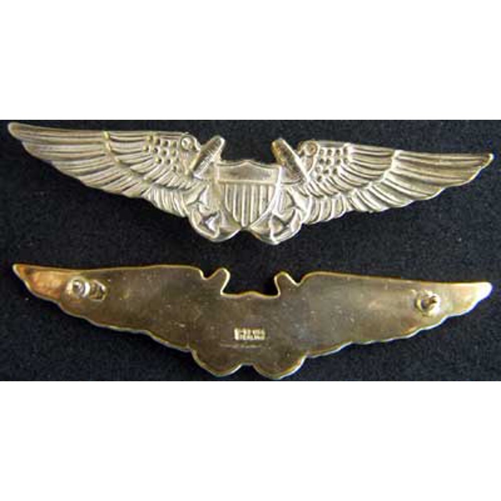 Naval Flight Officer wing Sterling Gold Plate - Walmart.com - Walmart.com