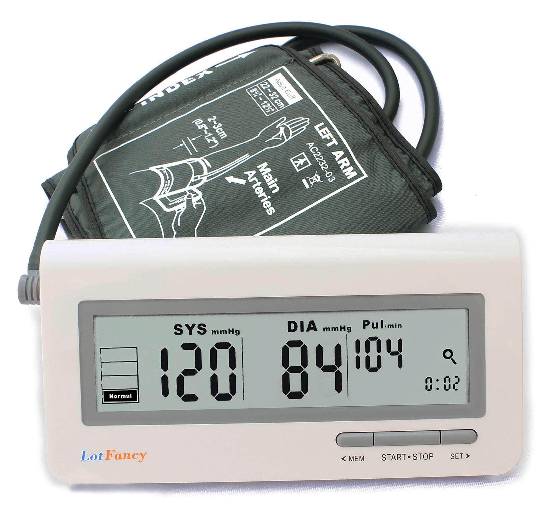 LotFancy Blood Pressure Monitor Automatic Digital BP Machine With LotFancy Blood Pressure Monitor Automatic Digital BP Machine With