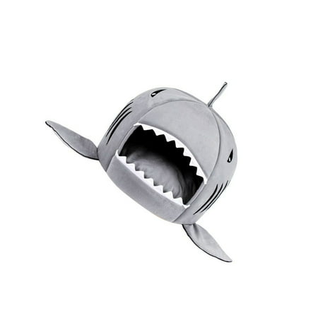 Guardoinrt Cartoon Pet Bed Shark Shape High Resilience Nest Warm Mat ...