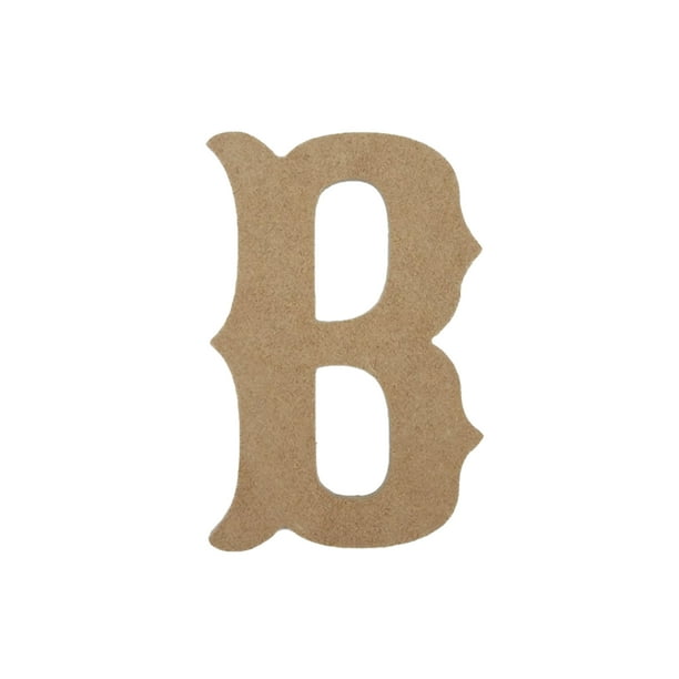 20" Wooden Carnival Letter B Unfinished, Circus Font, Craft Cutout on 1 ...
