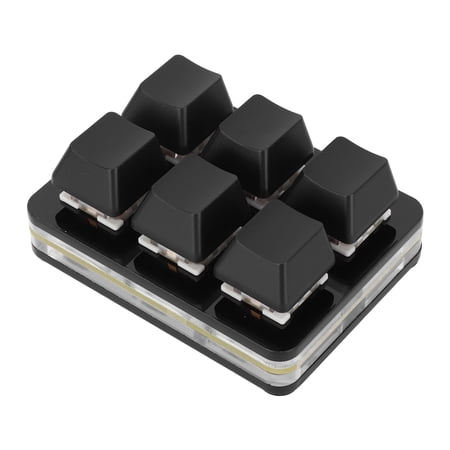 6 Keys Mechanical Gaming Keyboard, DIY RGB Red Switch Programmable ...
