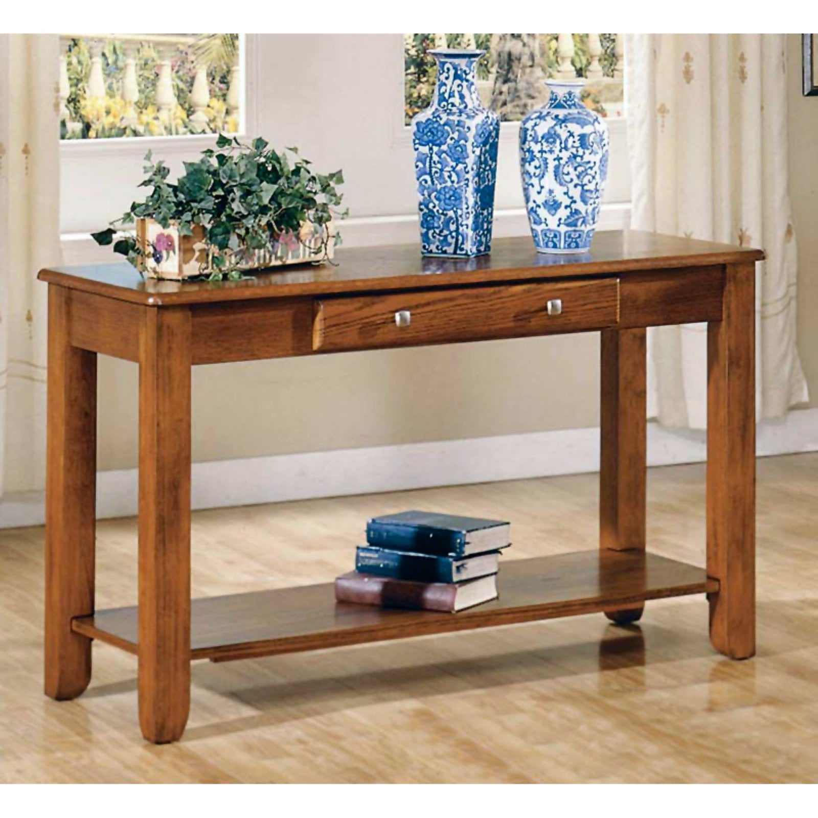 Steve Silver Nelson Console Table - Oak - Walmart.com