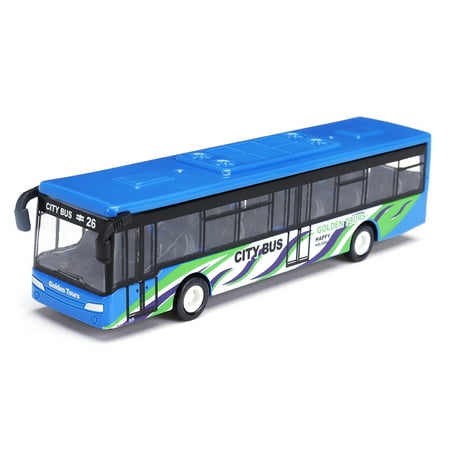 1:64 Alloy Pull Back Shuttle Bus Child Toys The City Bus Diecast Model ...