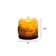 Battery Operated Flameless LED Candles, Flickering Fake Tea Lights Set ...
