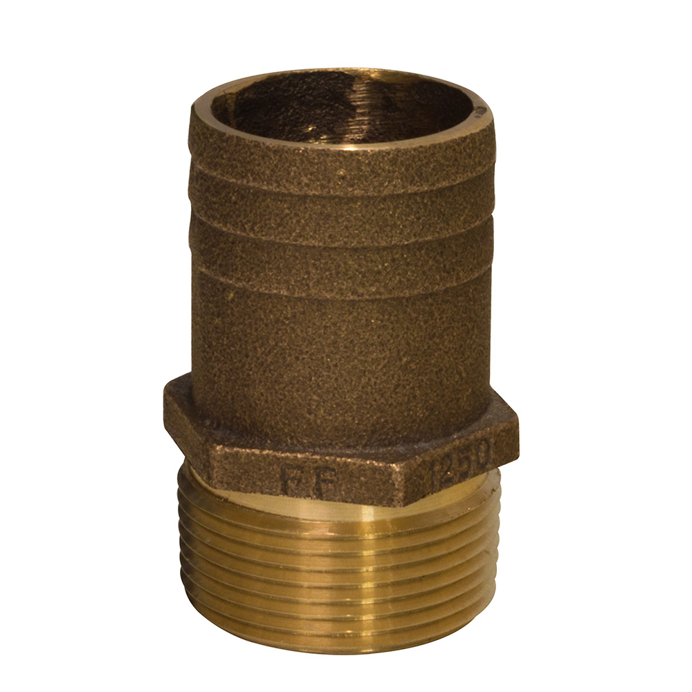 Groco FF Bronze Full Flow Pipe-to-Hose Adapter with NPT Thread ...