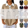 Hurxie Women's Old Money Half Button Golf Shirts Elegant Collared Tops ...