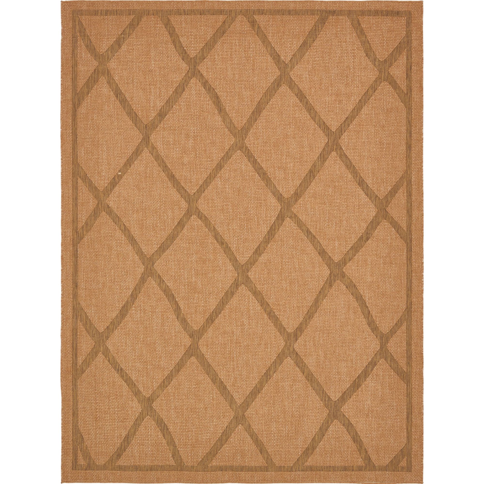 Unique Loom Diamonds Outdoor Modern Geometric Area Rug or Runner ...