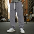 Admvng Men's Cargo Pants Drawstring Solid Casual Outdoor Trousers with ...