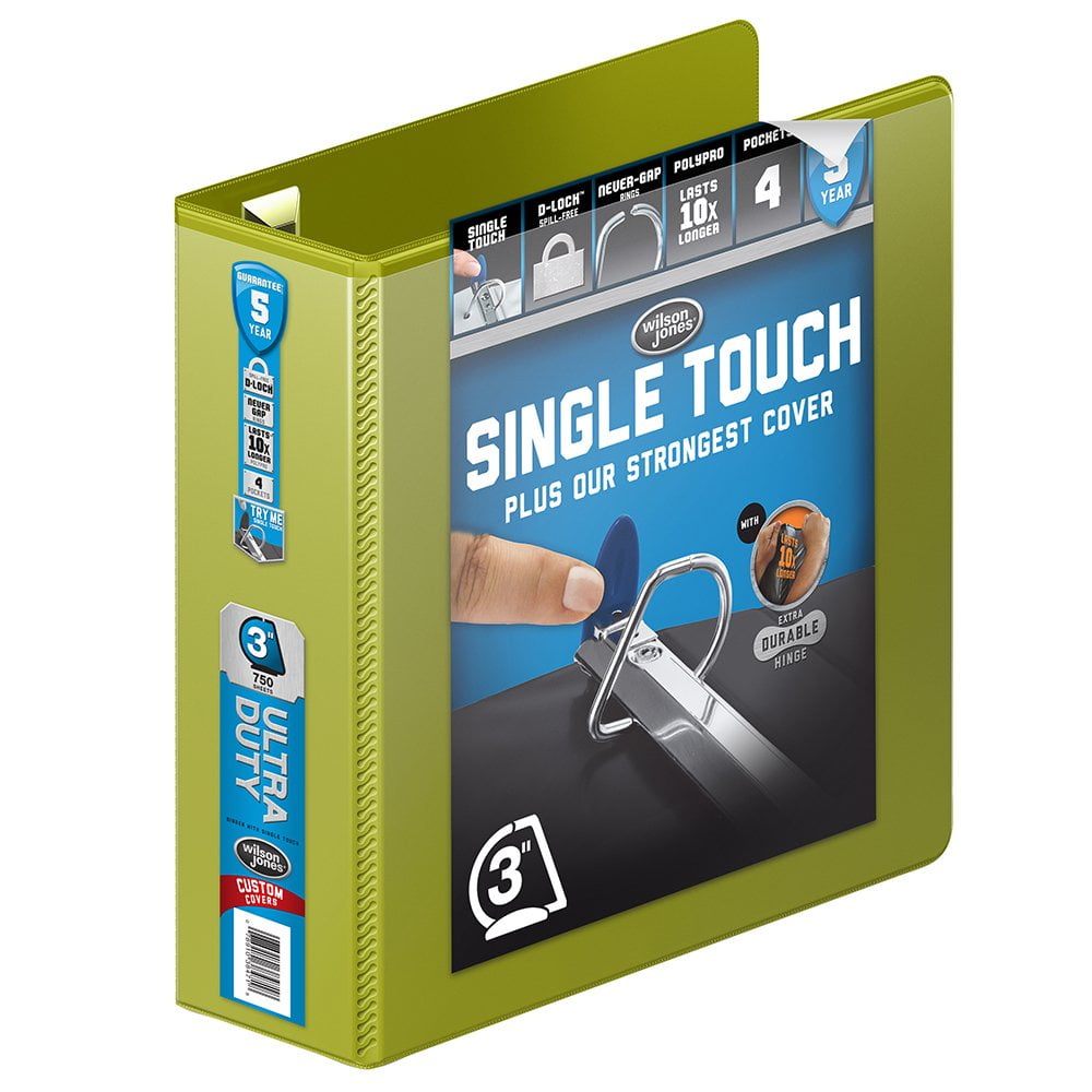 Wilson Jones 3 Ring Binder 3 Inch Ultra Duty D Ring View Binder Army wilson-jones-3-ring-binder-3-inch-ultra-duty-d-ring-view-binder-army
