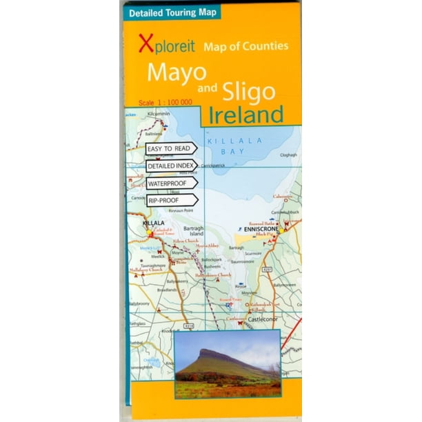 Xploreit Map of Counties Mayo and Sligo Ireland. 1:100000 (Map ...