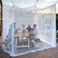 Rectangular Mosquito Net for Camping, 118x118x94.5 Inch Large Mesh ...