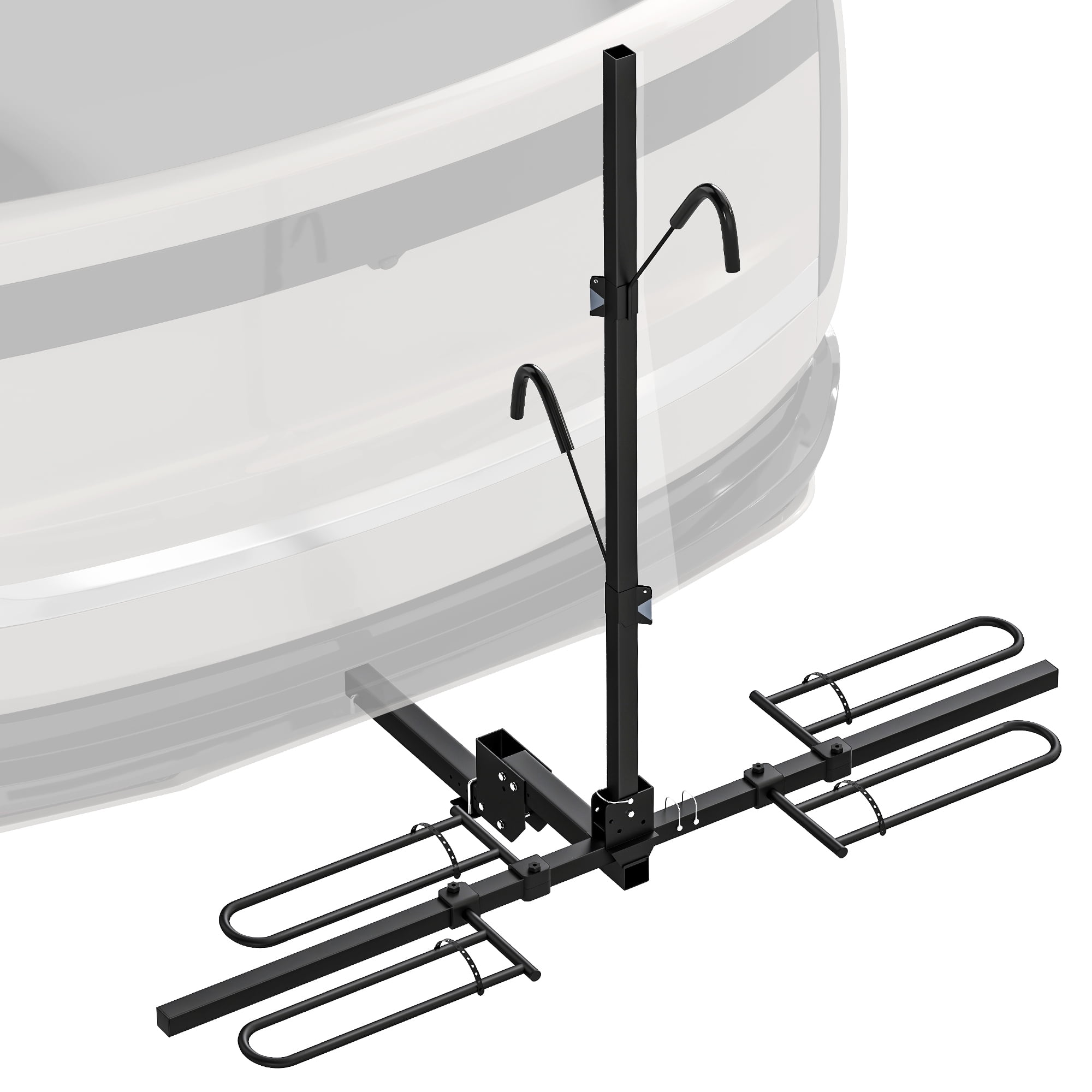 Click here for Homcom 200 Lbs Hitch Mount Bike Rack For Car  2 Bi... prices