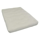 "Gold Bond 8"" Wool Wrap #613 Cotton Futon Mattress, Full Size, Natural ...