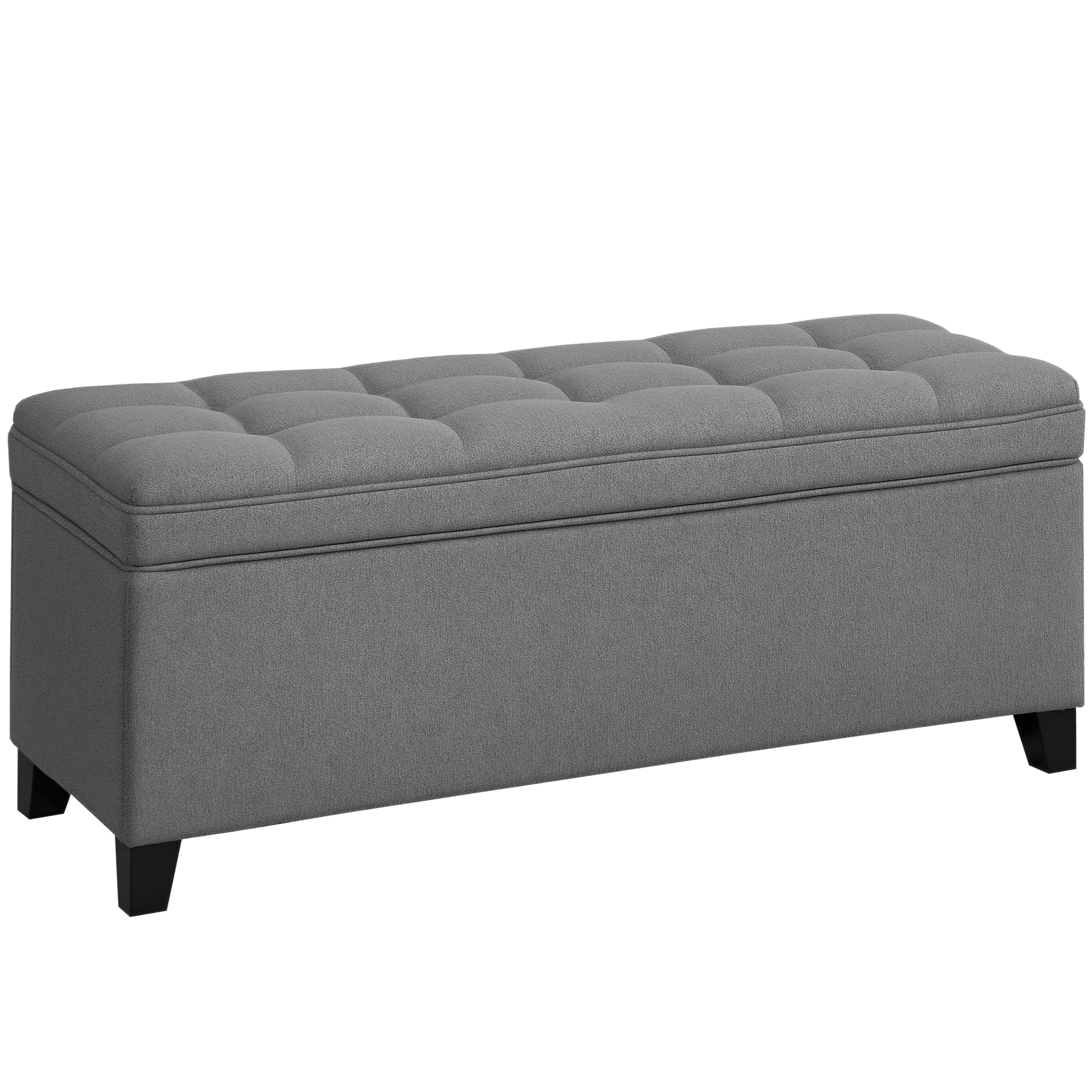 Click here for Homcom Storage Ottoman Bench  47 Inches Linen Stor... prices