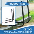 Kojem RV Bumper Mount Tote Tank Carrier, 4"-4.5" Camco Rhino Secure ...