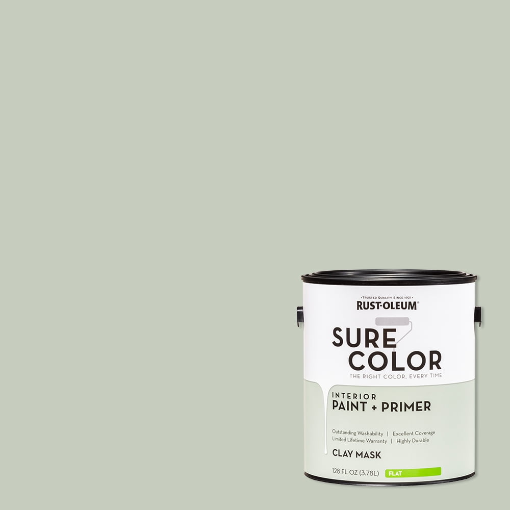 Rust-Oleum Sure Color Clay Mask, Interior Paint + Primer, Flat Finish ...