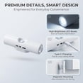 Rechargeable Smart LED Motion Sensor Light, Color-Changing No-Drill Ambient Light for Stairs ...