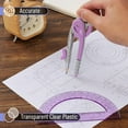 Mr. Pen- Compass and Protractor Set, Purple, Compass Geometry Tool ...