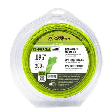 Weed Warrior .095 in. x 50 ft. All Purpose Nylon Trimmer Line - Walmart.com