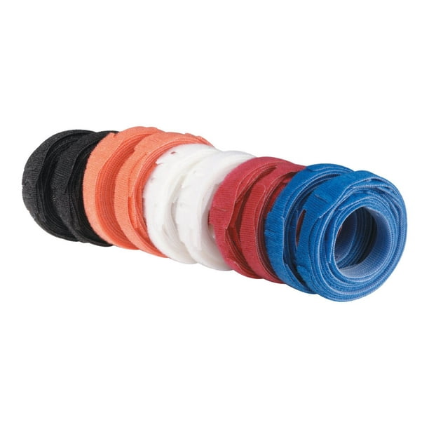 Black Box Basic Hook and Loop Cable Wraps - Cable wrap - 8 in - black ...