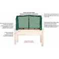CedarCraft Greenhouse & Bug Cover Combo 22”W x 43”L x 24”H - Provides ...