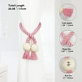 2 Pack Magnetic Curtain Tiebacks Cotton Hand Woven Tie Back Decorative ...