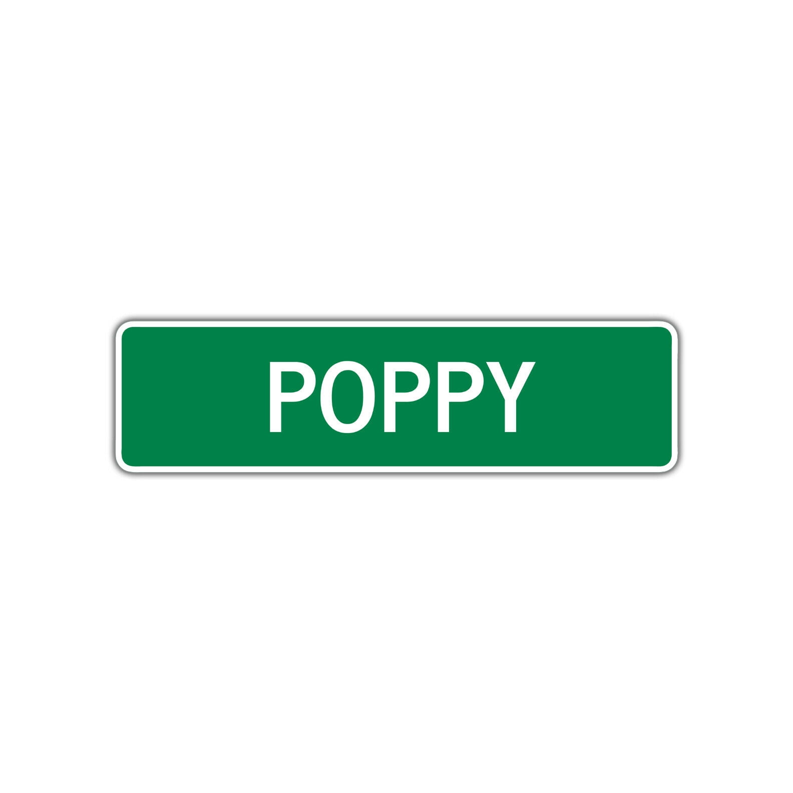 Poppy Girls Children Name Letter Printed Plaque Novelty Wall Decoration ...