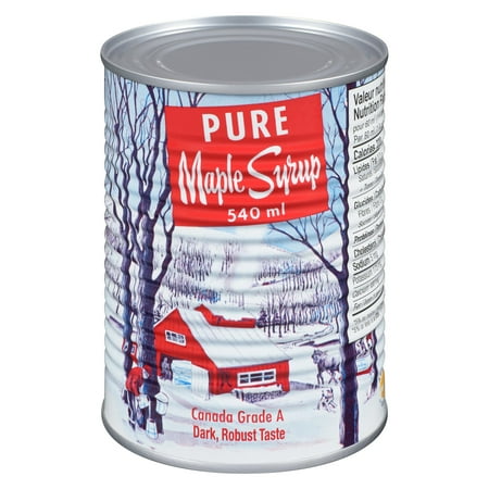 Sirop d'érable pur Foncé, Goût Robuste 540 ml, Sirop d'érable pur Foncé ...