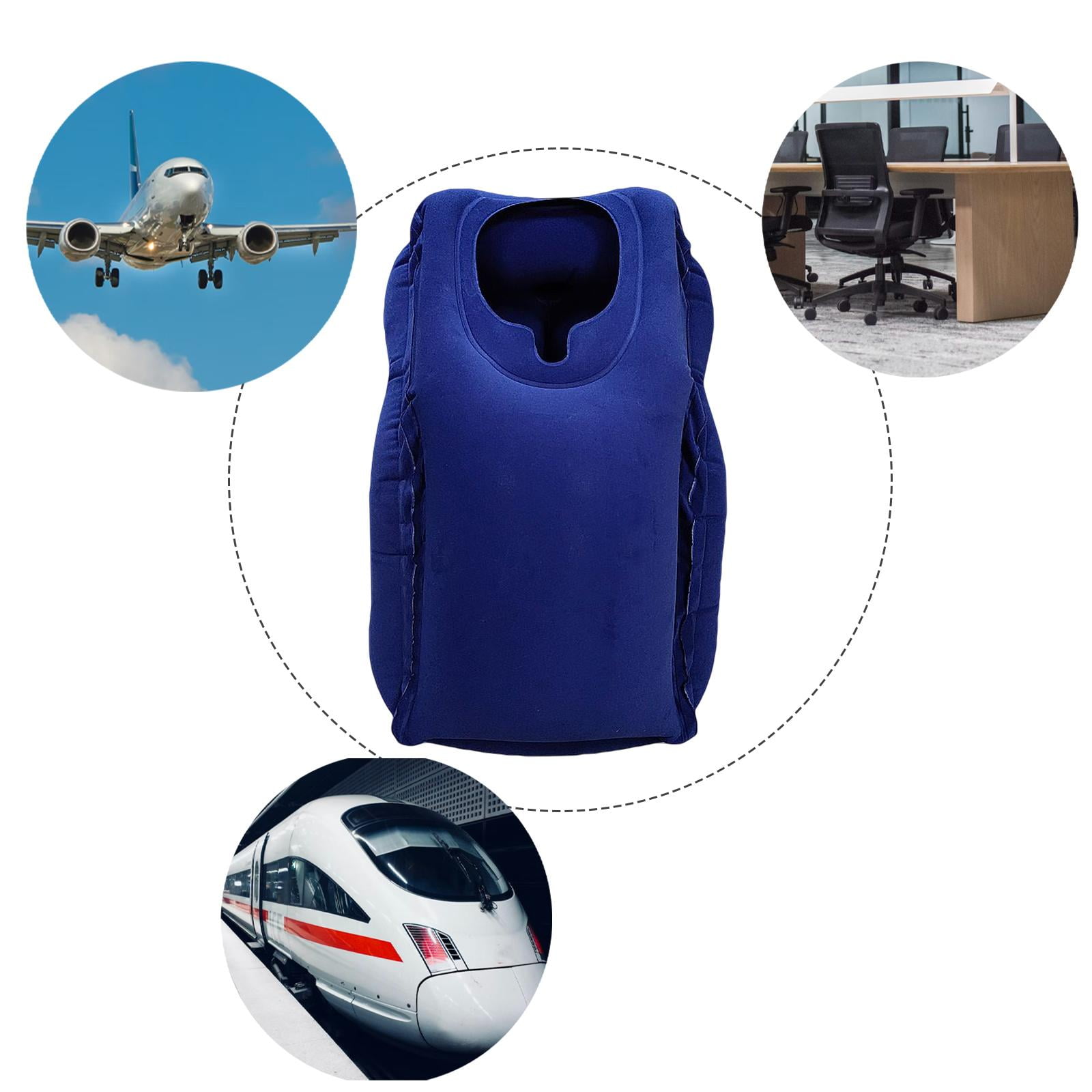 Inflatable Pillow Support Multifunctional Rest Neck Head Foldable ...