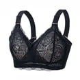 Agkizg Plus Size Bras for Women Push Up Lace Lightly Lined Wireless ...