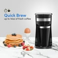 Personal Single-Serve Compact Coffee Maker Brewer Includes 14Oz ...