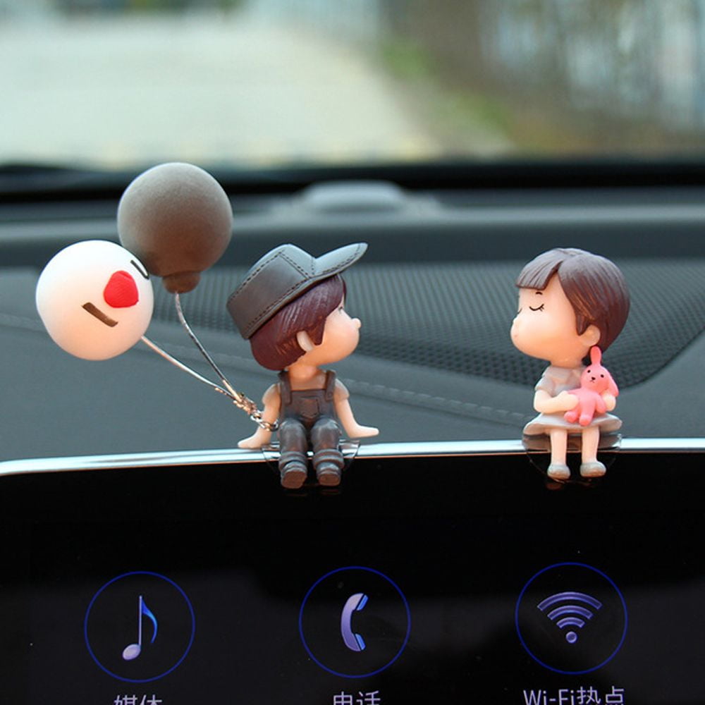 Men and Women Auto Interior Cute Creative Girls Gifts Dashboard Figure ...