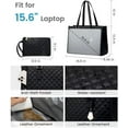 2 in 1 Tote Bag Lunch Bag Combo, 15.6 Inch Laptop Bag with Insulated ...