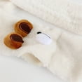 Cartoon Bear Scarf for Baby Toddler Furry Plush Neck Scarf Kids Winter ...