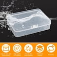 XIBUFE 6 Pcs Mini Plastic Storage Containers with Lids, 4.5x3.4 Inches ...