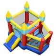 Gymax Outdoor Inflatable Bounce House - Slide, Jumping Castle, Tunnels ...