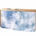 Blue Sky Cabinet Curtains for Shelves, Cloud Gradient Natural Landscape ...