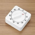 "OTVIAP Kitchen Timer, Portable Mechanical Design, ABS Material, White ...