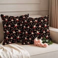 Christmas Gnomes Outdoor Waterproof Pillow Covers, Black Xmas Star Hat ...