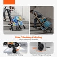 Stair Climbing Cart 45L - Folding Utility Shopping Cart with Wheels ...
